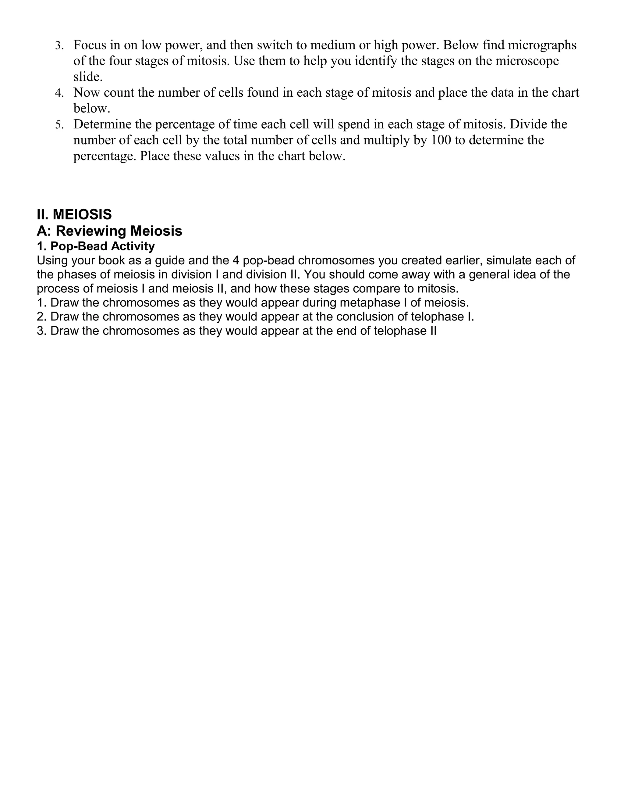 Lab 5 mitosis and meiosis | DOCX