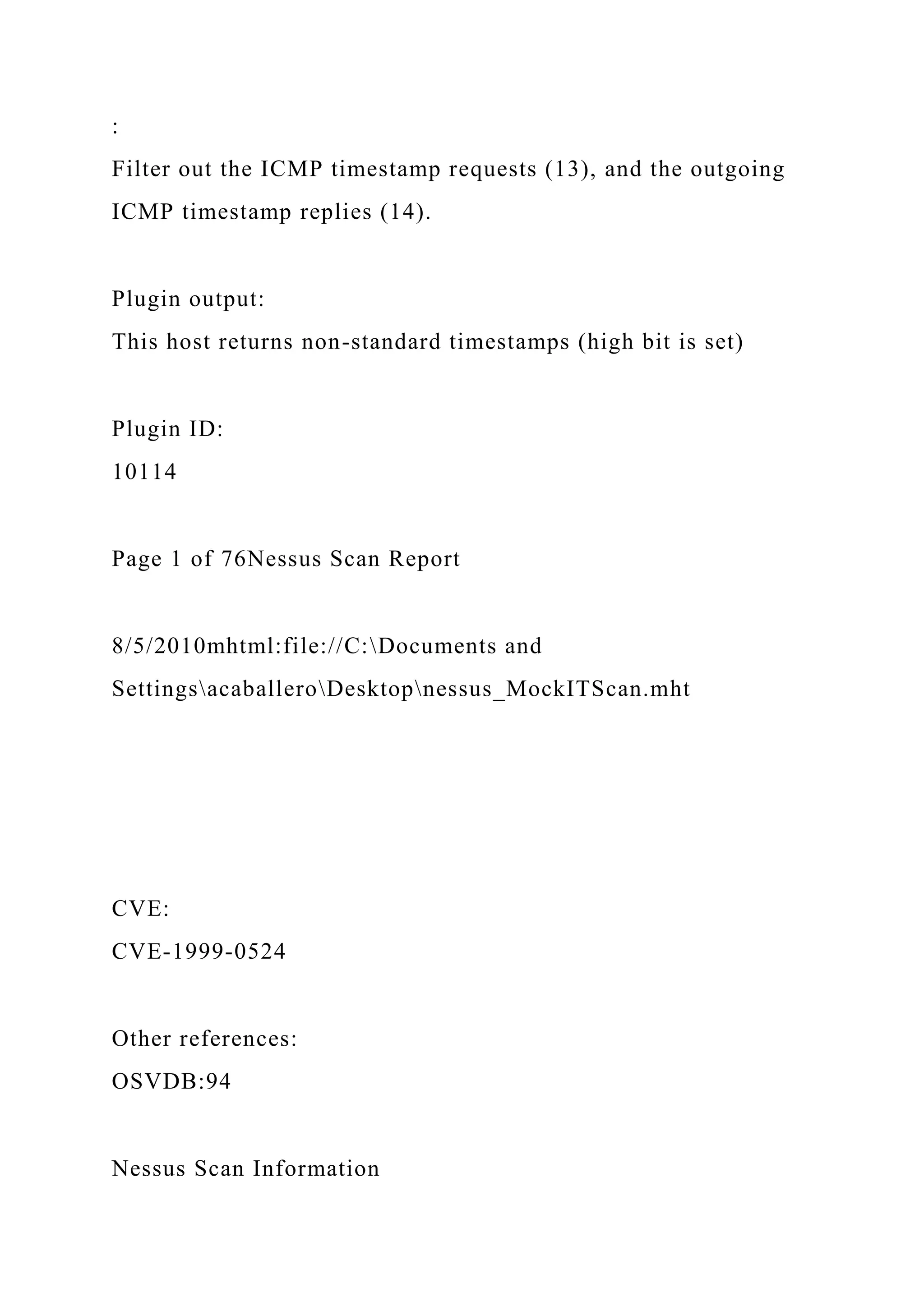 Lab 5 Nessus Vulnerability Scan Report © 2015 by Jone.docx
