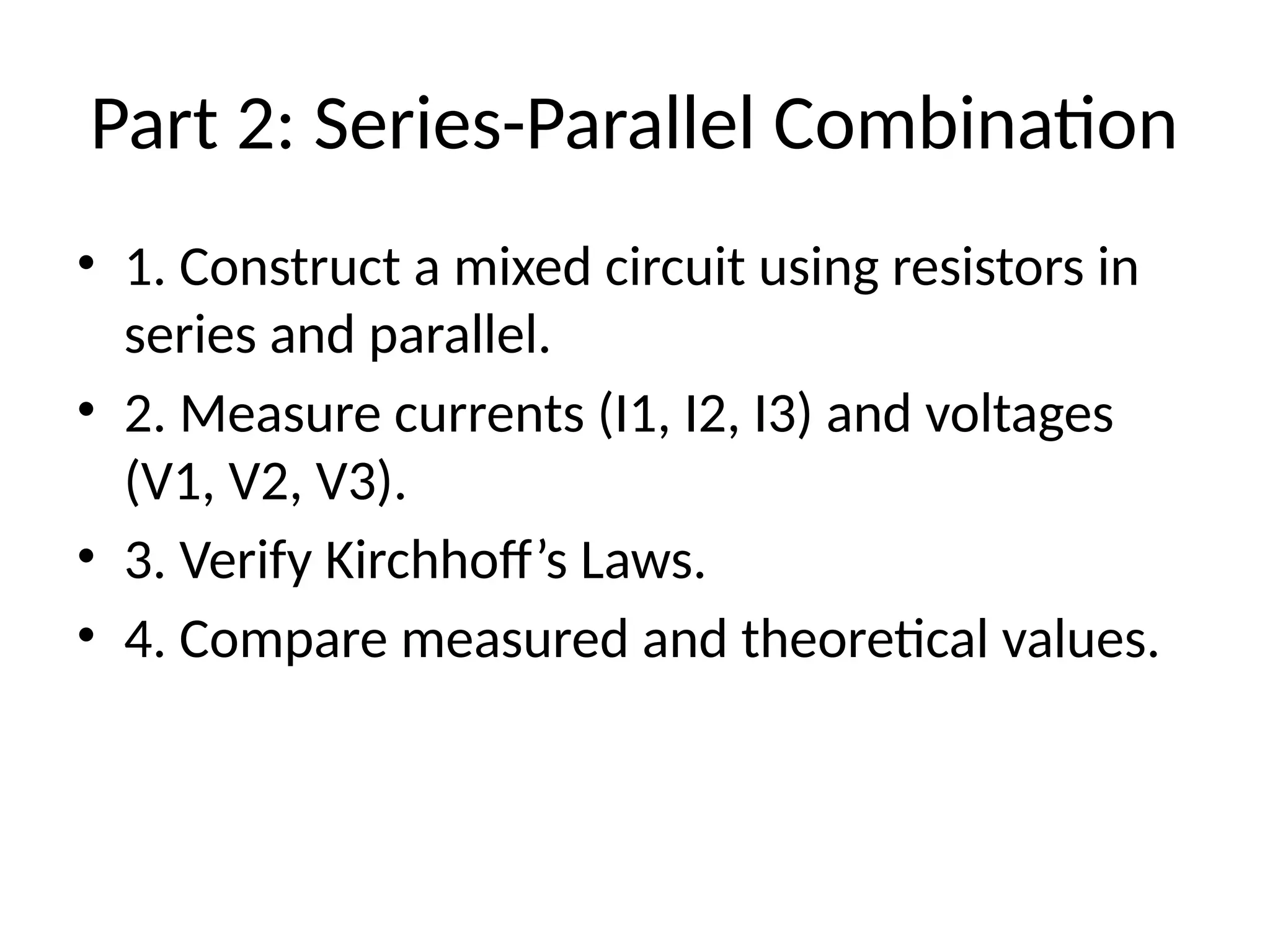 Ohm's Law & Resistor Circuits Lab Report | PPTX