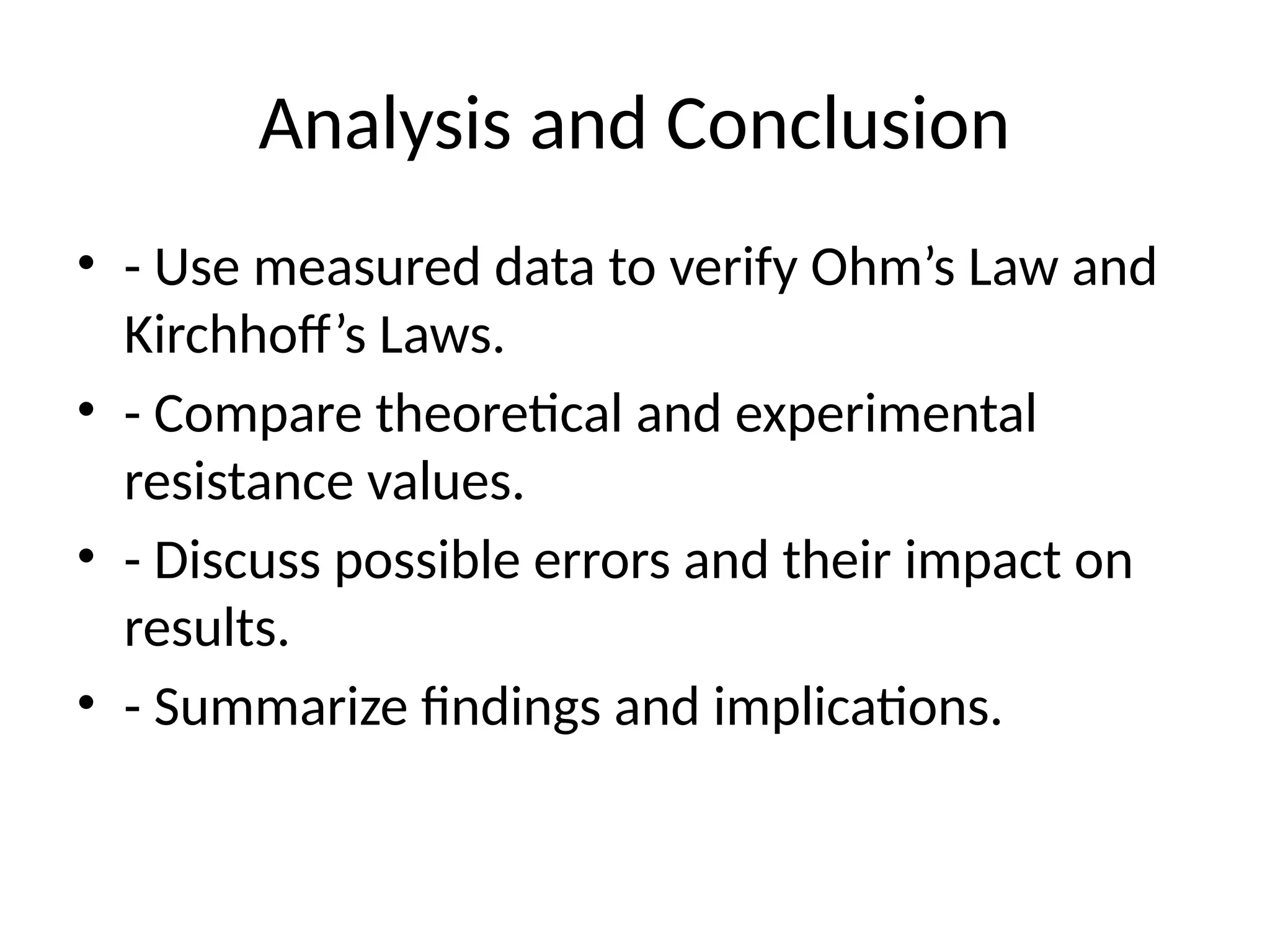 Ohm's Law & Resistor Circuits Lab Report | PPTX