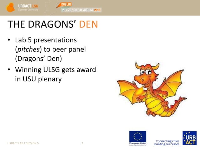 URBACT Summer University 2013 - Labs - Attractive cities for young people - Session 5 | PPT