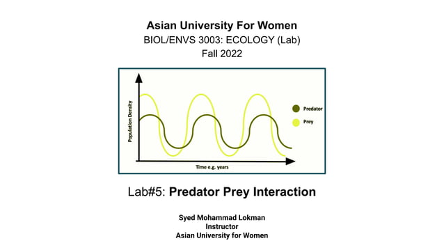 Predator Prey Interaction | PDF