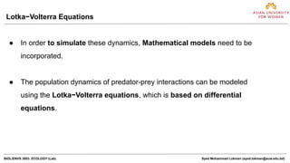 Predator Prey Interaction | PDF