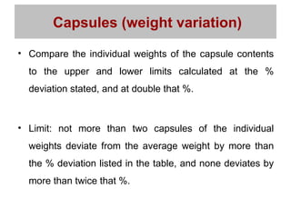 Lab 5 QUALITY CONTROL OF CAPSULES AND EFF. GRANULES 2-1.ppt
