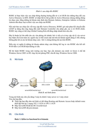 Lab 5 read only domain controller | PDF