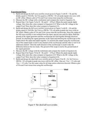 Lab 5 Report Precision Diodes and Applications | PDF | Consumer Electronics | Technology & Computing