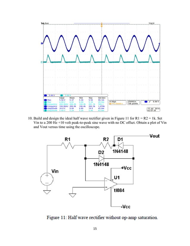 Lab 5 Report Precision Diodes and Applications | PDF | Consumer ...