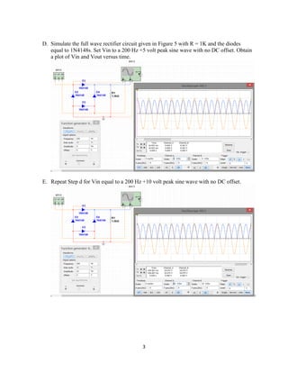Lab 5 Report Precision Diodes and Applications | PDF | Consumer Electronics | Technology & Computing