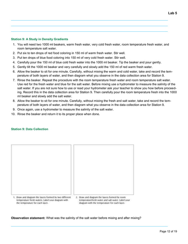 Lab 5 waters unique properties | PDF