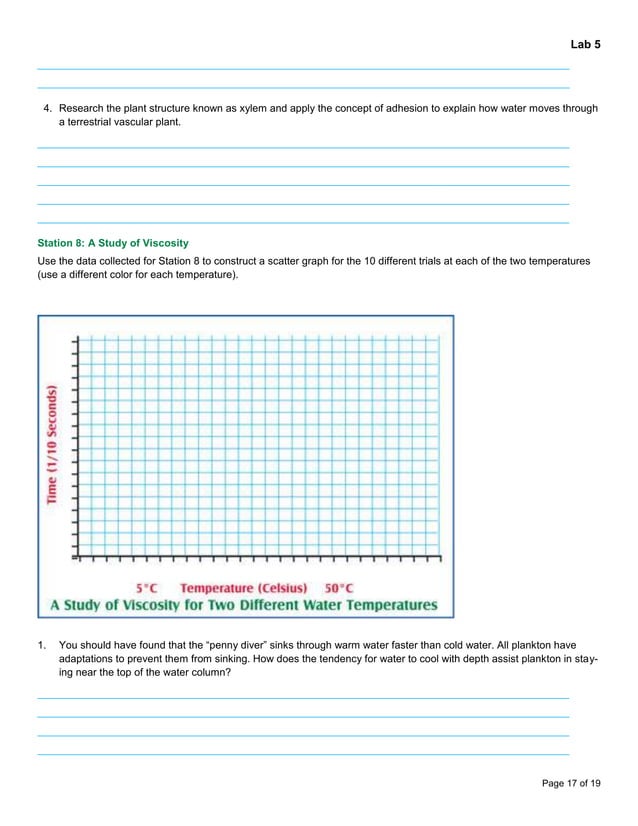 Lab 5 waters unique properties | PDF