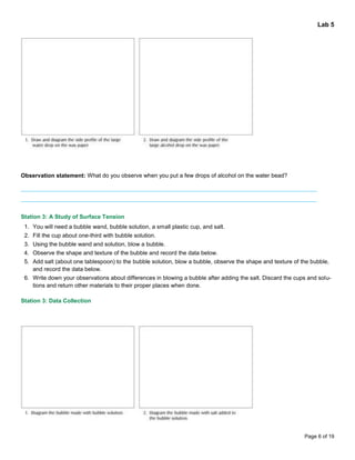 Lab 5 waters unique properties | PDF