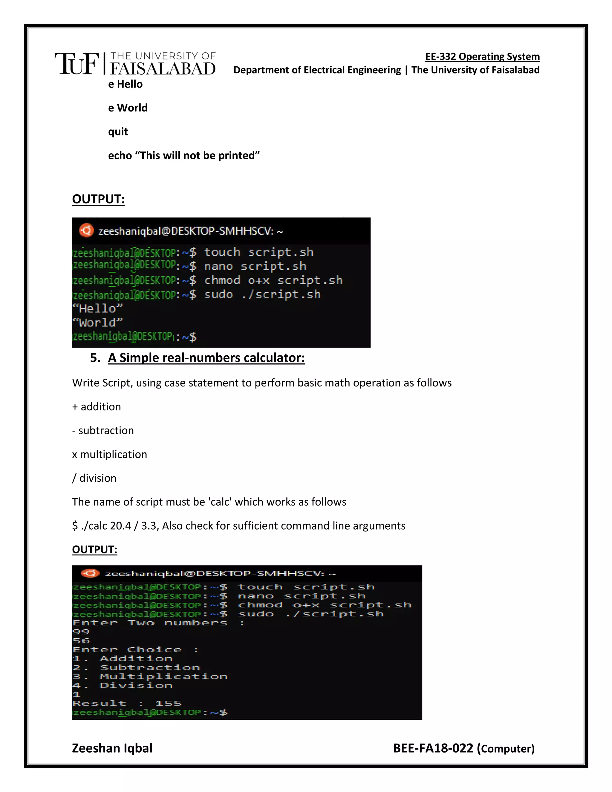 BASH Shell Scripting – Part III &IV | PDF BASH Shell Scripting – Part III &IV | PDF