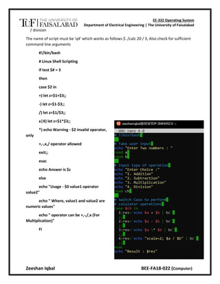 BASH Shell Scripting – Part III &IV | PDF | Operating Systems ...