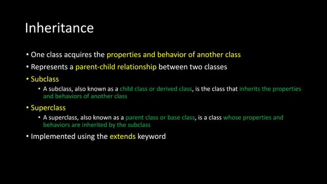 Java inheritance Presentation with Examples | PDF