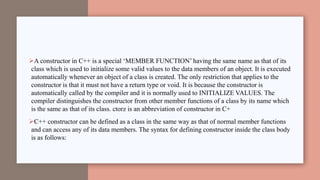 Lab 6- Constructors in c++ . IST .pptx