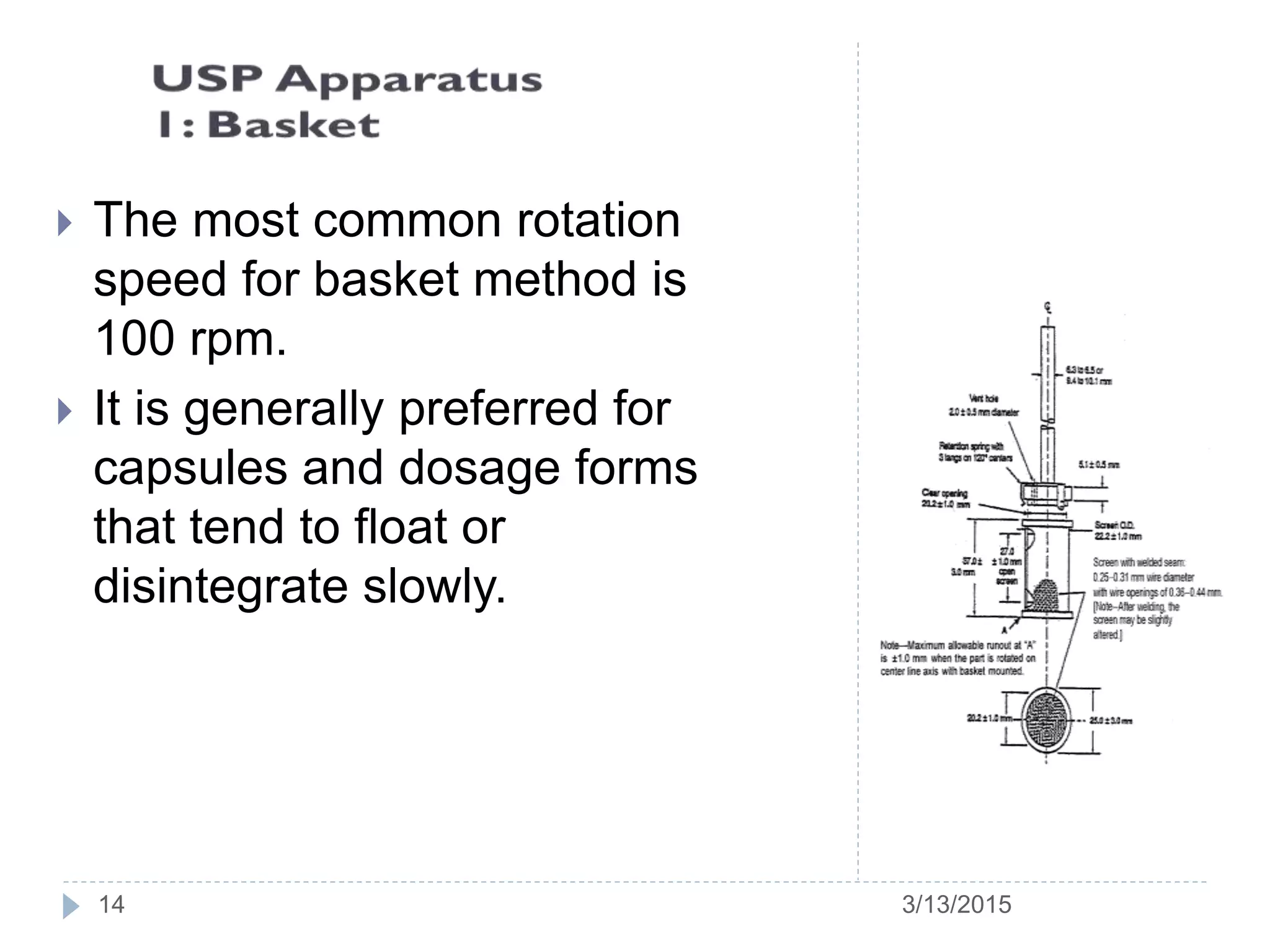 Disintegration and dissolution tests | PPTX