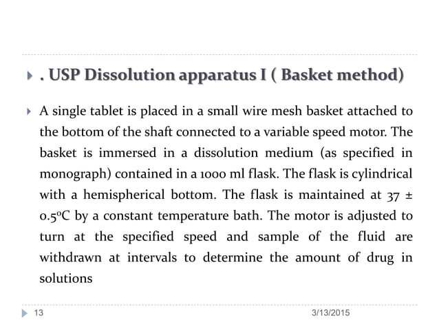 Disintegration and dissolution tests | PPTX | Pharmaceutical Industry ...