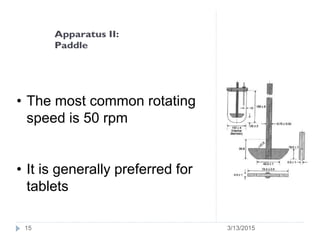 Disintegration and dissolution tests | PPTX