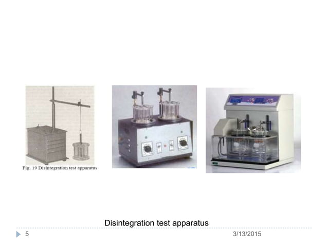 Disintegration and dissolution tests | PPTX | Pharmaceutical Industry ...