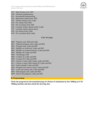 (me81056) face milling on cnc machine | PDF | Woodworking | Arts and Crafts