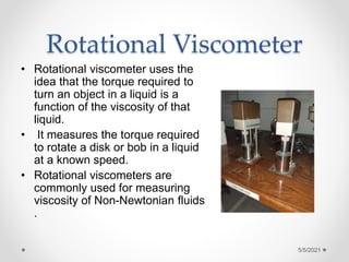 Lab 6 measurement of yield point of drilling mud sample using ...