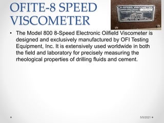 Lab 6 measurement of yield point of drilling mud sample using ...