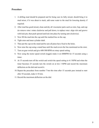 Drilling Lab - Gel Strength | PDF