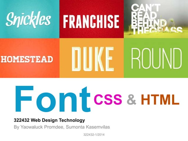 Lab#6 font css html | PPT