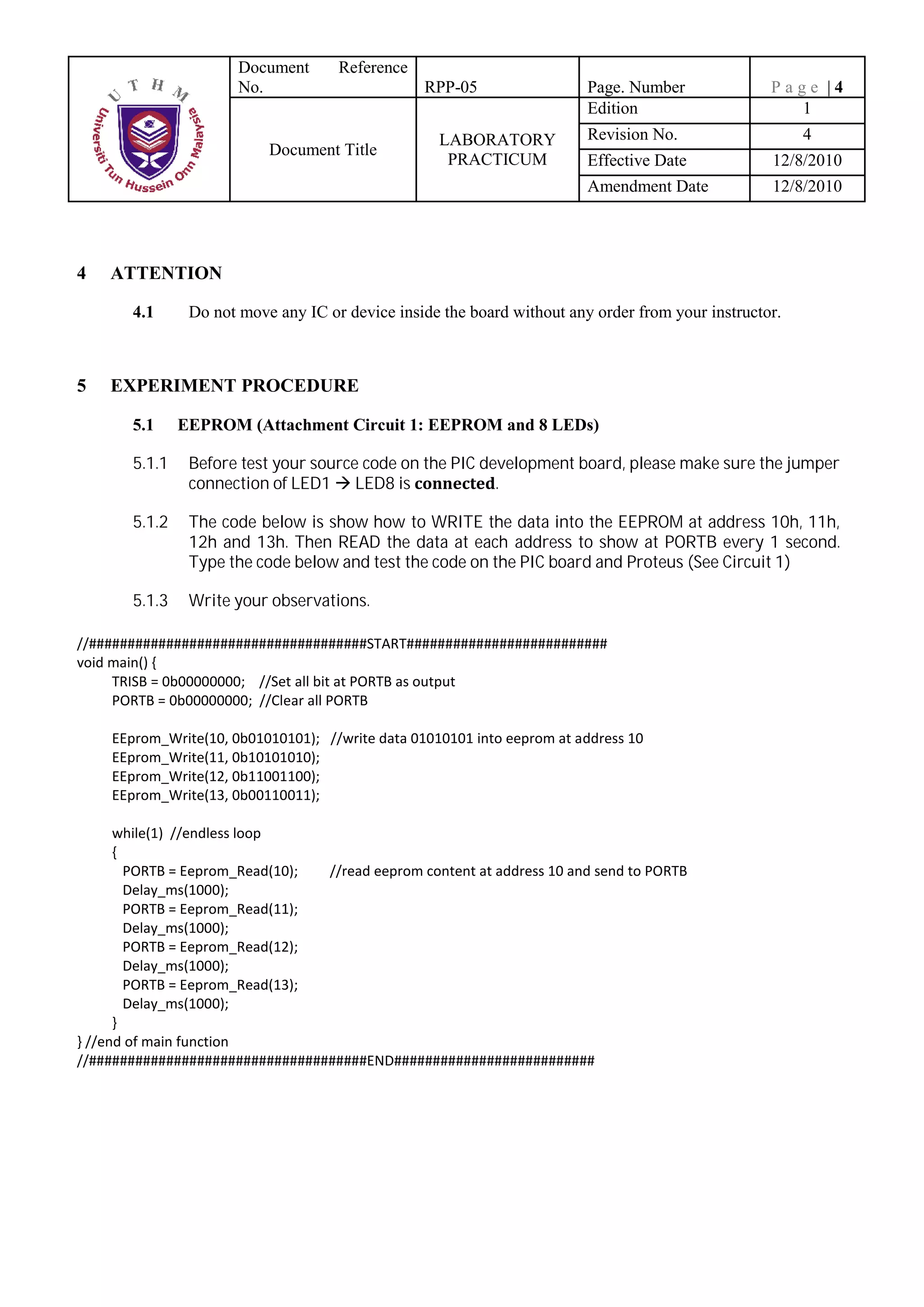 Lab 6 microcontroller | PDF