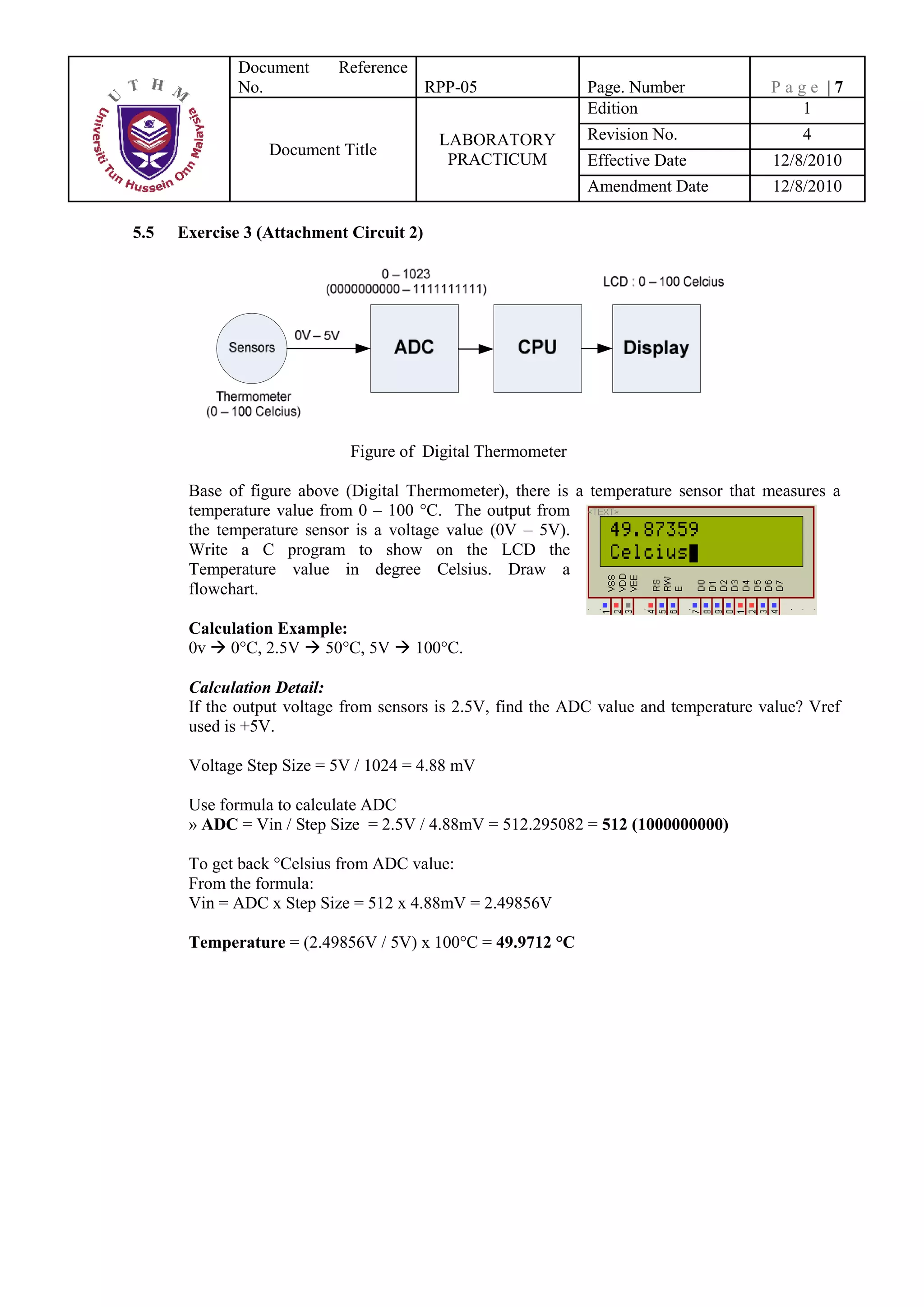 Lab 6 microcontroller | PDF
