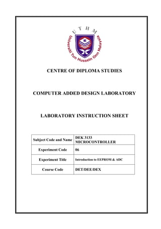Lab 6 microcontroller | PDF
