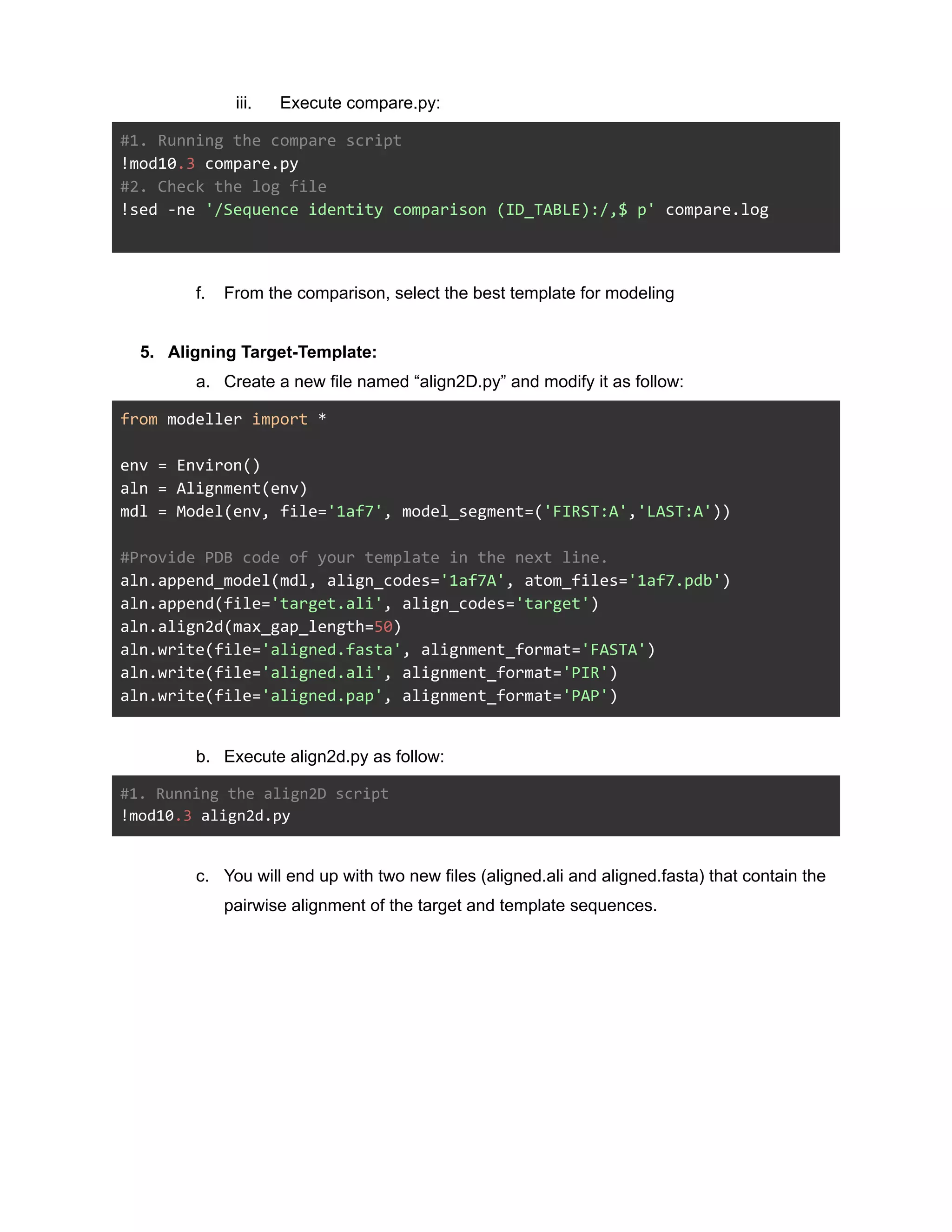 Protein Modeling using MODELLER | PDF
