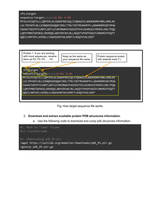 Protein Modeling using MODELLER | PDF