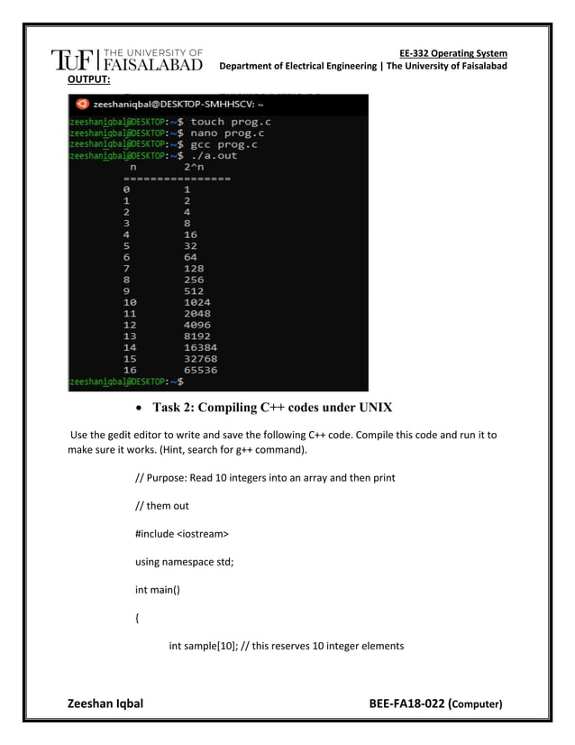 Programming Under Unix and Linux | PDF