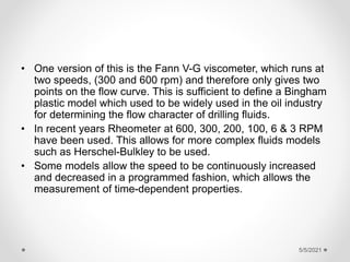 Lab 7 measurement of gel strength of drilling mud sample by rheometer ...