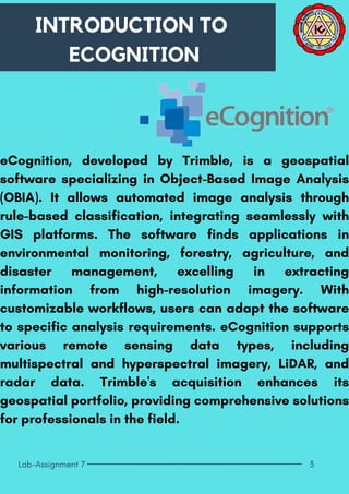 Object Based Image Analysis: Introduction to eCognition | PDF