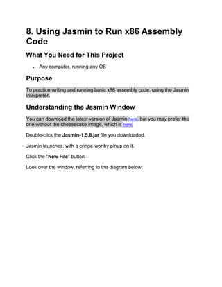Lab7 (Jasmin) Assembly Lab7 (Jasmin) Assembly | DOCX | Programming Languages | Computing