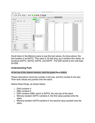 Lab7 (Jasmin) Assembly Lab7 (Jasmin) Assembly | DOCX | Programming Languages | Computing