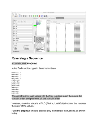 Lab7 (Jasmin) Assembly Lab7 (Jasmin) Assembly | DOCX | Programming Languages | Computing