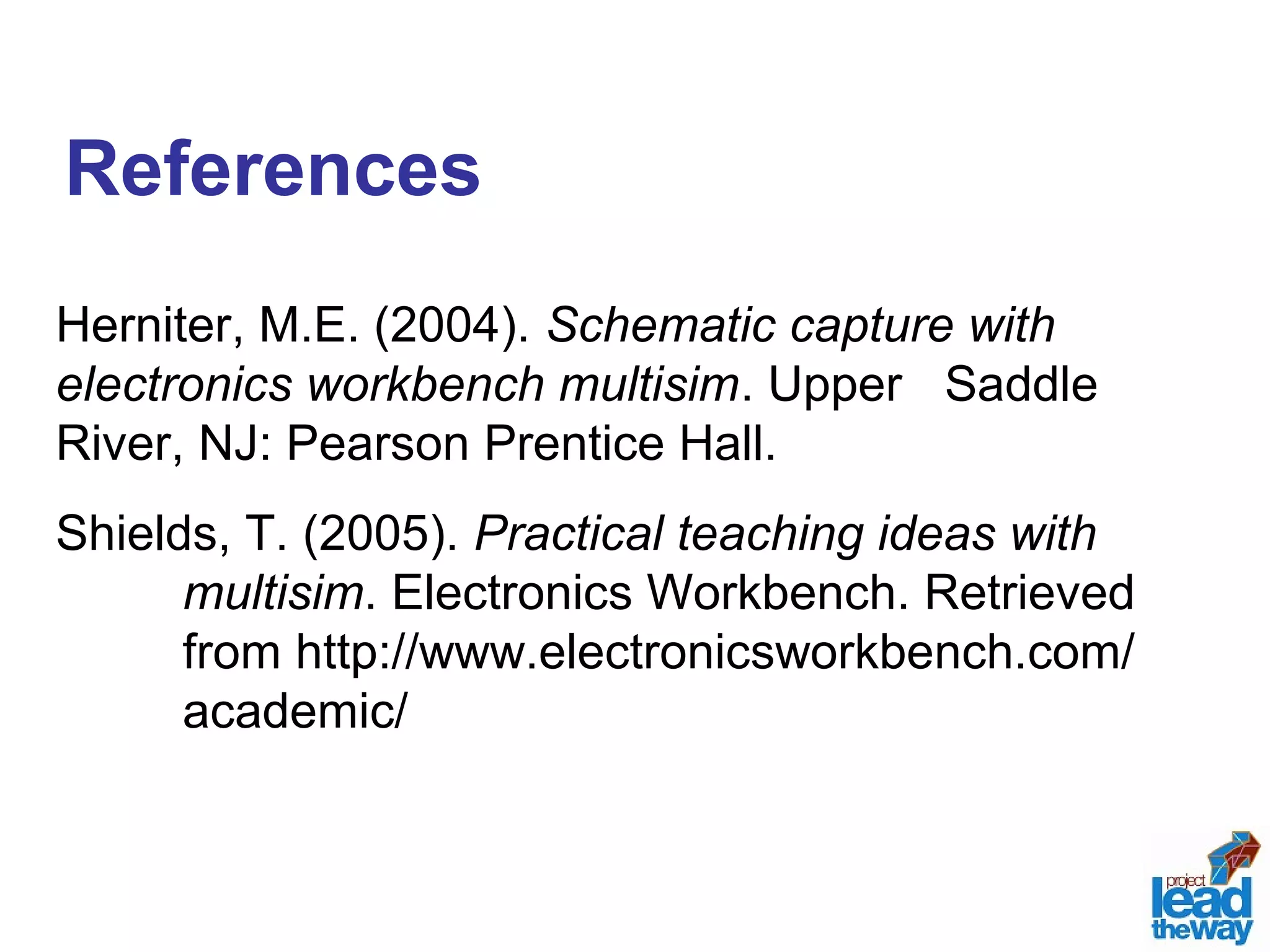 Lab 7 multisim software tutorial | PPT