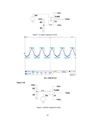 Lab 7 Report Voltage Comparators and Schmitt Triggers | PDF