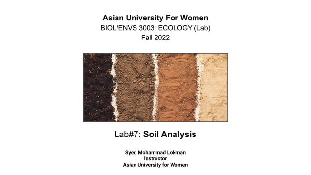 Soil Analysis | PDF | Geography | Science
