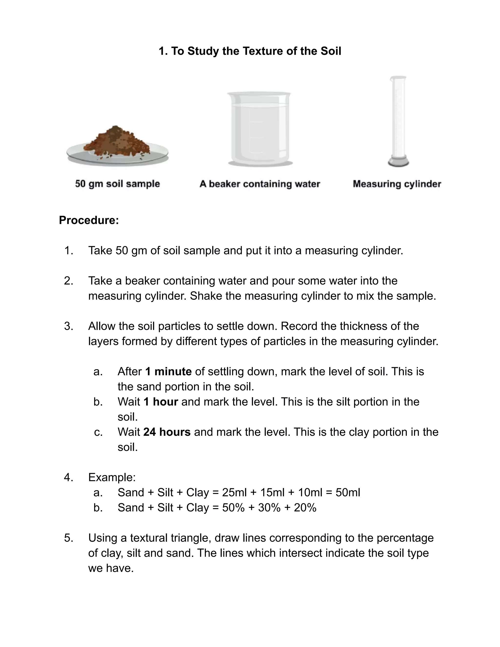 Soil Analysis Worksheet | PDF
