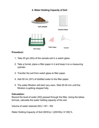 Soil Analysis Worksheet | PDF