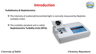 TURBIDIMETRIC DETERMINATION OF SULPHATE ION (SO42- ) IN THE UNKNOWN ...
