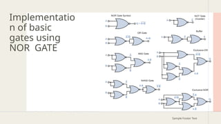 introduction to logic gates with half adder | PPT