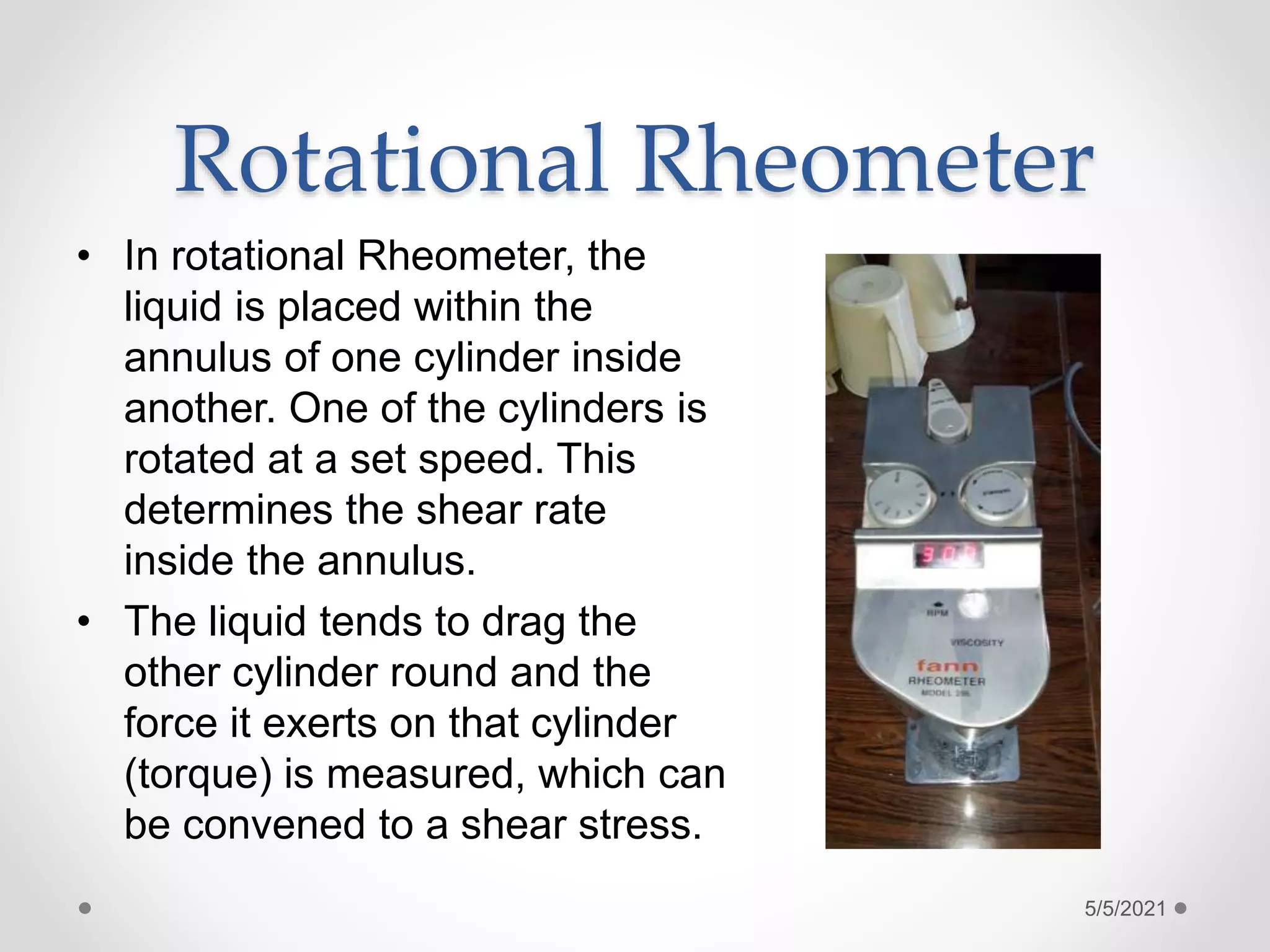 Lab 8 measurement of yield point of drilling mud sample using rheometer ...
