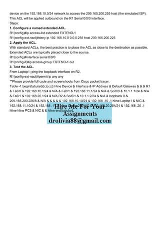 Lab8 Controlling traffic using Extended ACL Objectives Per.pdf