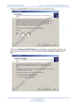 Lab 8 Dhcp Server Pdf