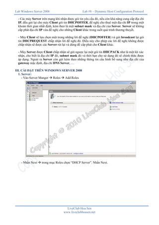 Lab 8 Dhcp Server Pdf